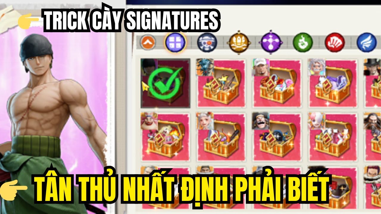 Trick Cày Signatures Cho Anh Em Tân Thủ | OP Sailing Kingdom – Pirate ...