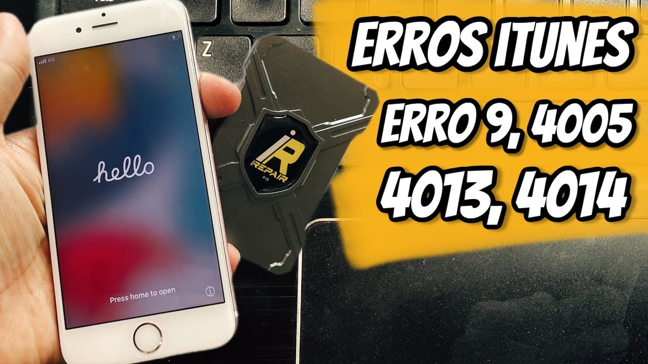 IPHONE TRAVOU NO LOGO!ERRO 9, 4005 ERRO 4013, ERRO 4014, ERRO 4010 COMO ...