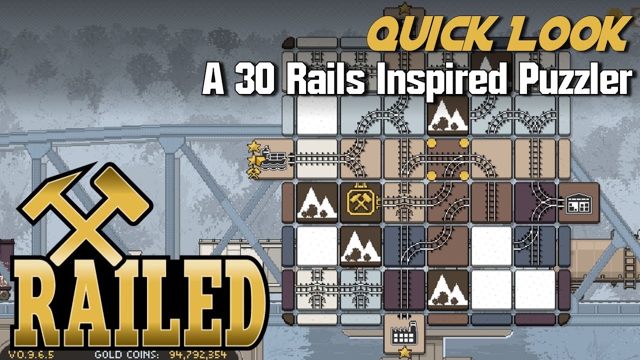 Railed - Quick Look : A 30 Rails Inspired Puzzler - YouTube
