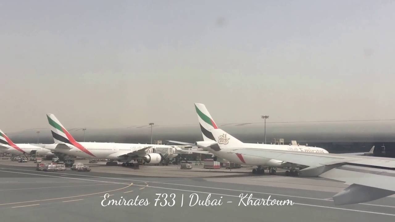 Emirates A340: Dubai (DXB) to Khartoum (KRT) - YouTube