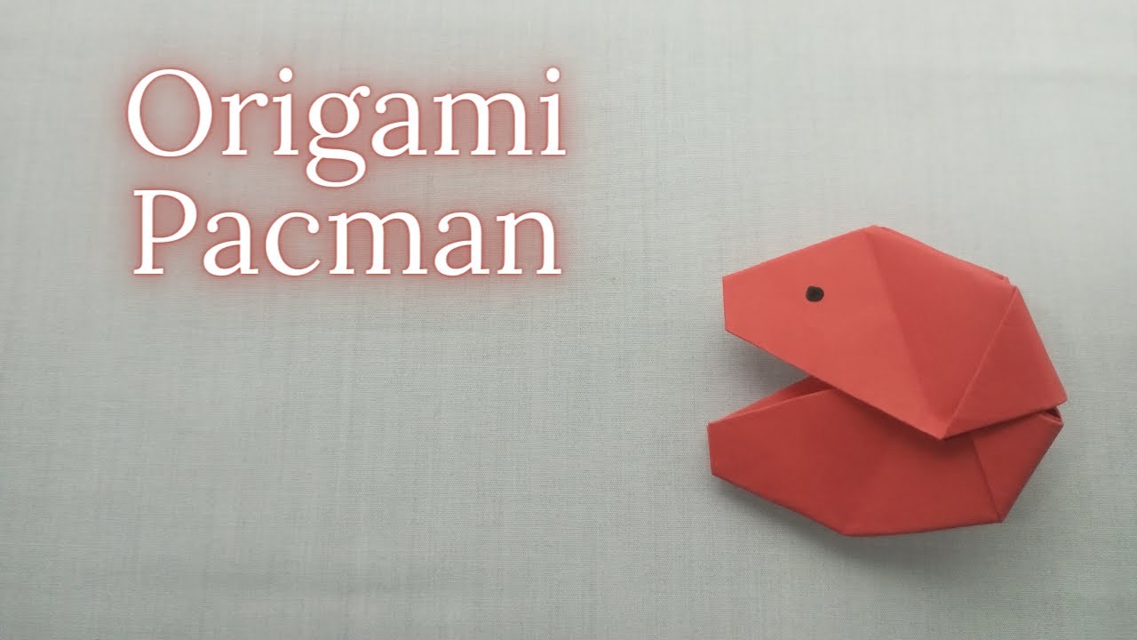 How To Make Easy Origami Pacman - YouTube