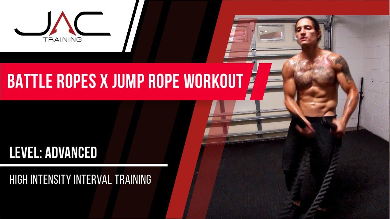 BATTLE ROPES/JUMP ROPE HIIT WORKOUT LEVEL: ADVANCED - YouTube