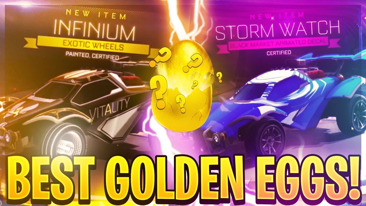 BEST *NEW* GOLDEN EGG OPENINGS ON ROCKET LEAGUE! - YouTube