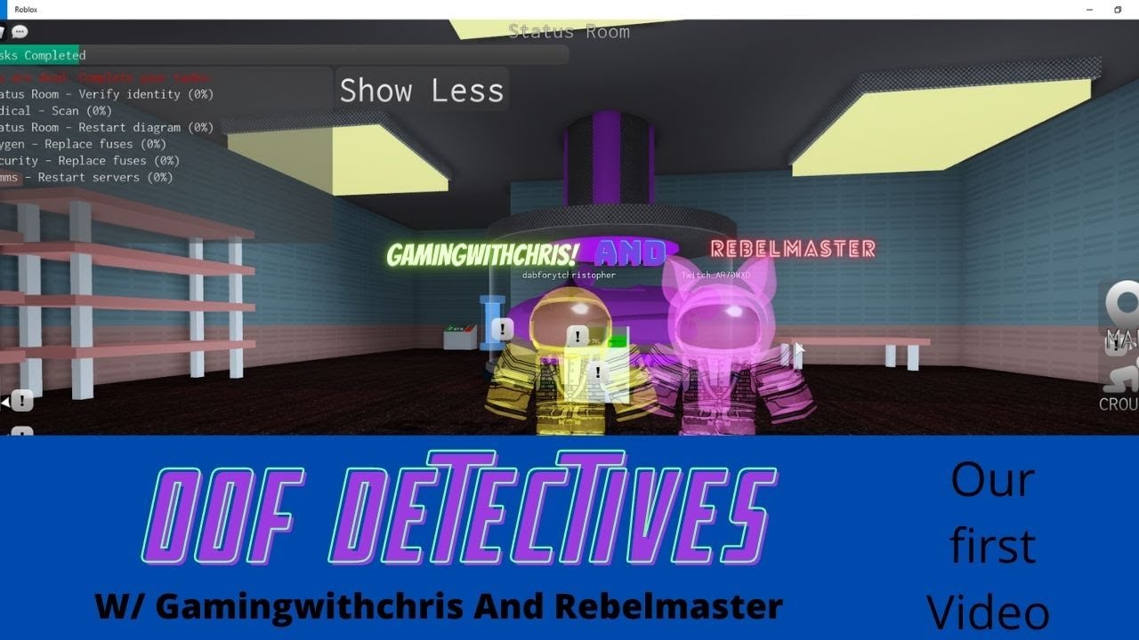 Roblox among us we were the oof detective. W/Rebelmaster and ...