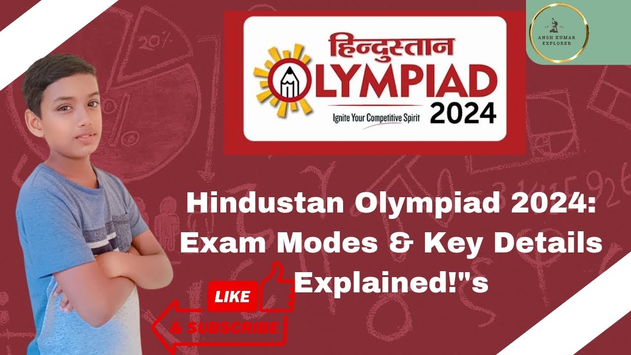 Hindustan Olympiad 2024: Everything You Need to Know #SOF - YouTube