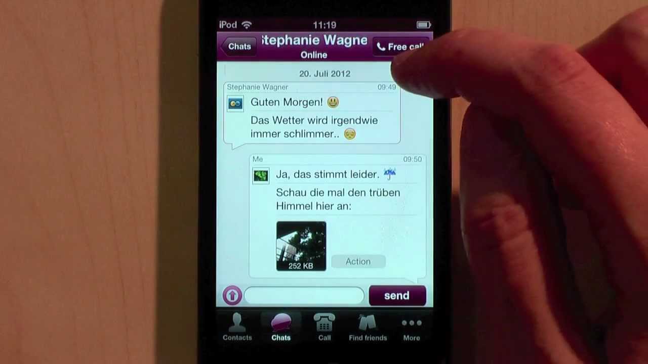 ChatCube-Tutorial (iPhone): Neues Design, Sendeinformation & Resend-Funktion - YouTube