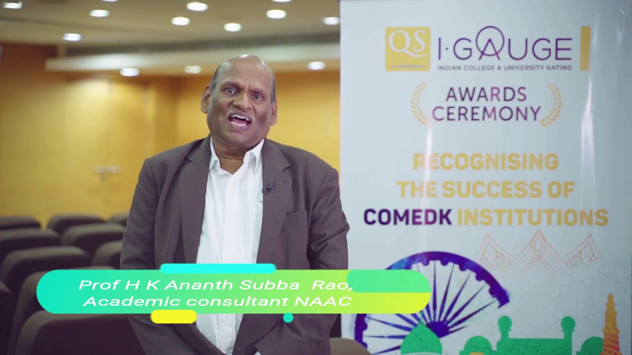 Prof H K Ananth Subba Rao - Academic Consultant, NAAC - YouTube