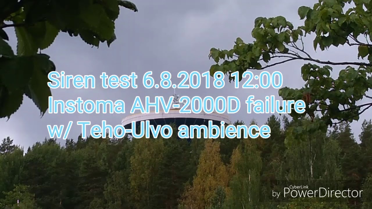 Siren test in Jyväskylä, Finland 6.8.2018 | Teho-Ulvo sirens - YouTube