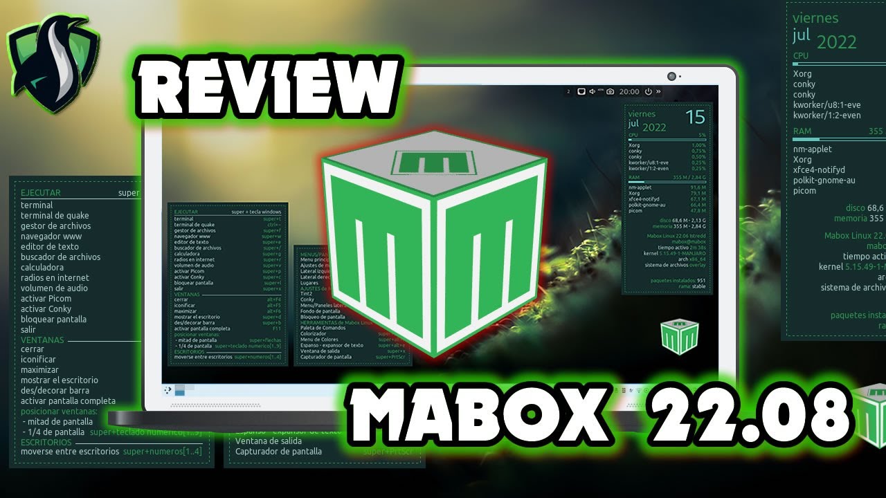 REVIEW MABOX 22.08 | DISTRO BASADA EN MANJARO CON OPENBOX - YouTube