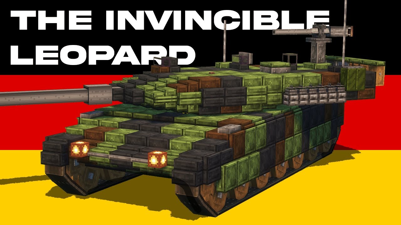 Working Leopard 2A7 In Minecraft - YouTube