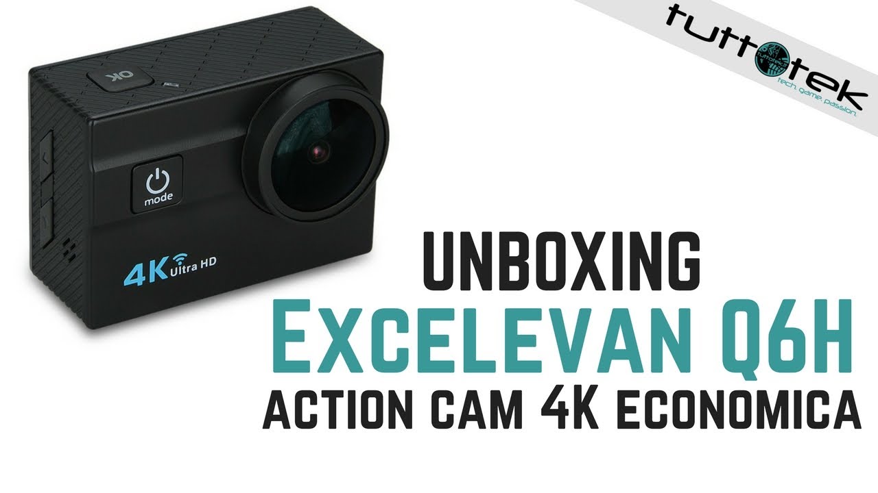 Unboxing di Excelevan Q6H | Action cam 4K economica! - YouTube