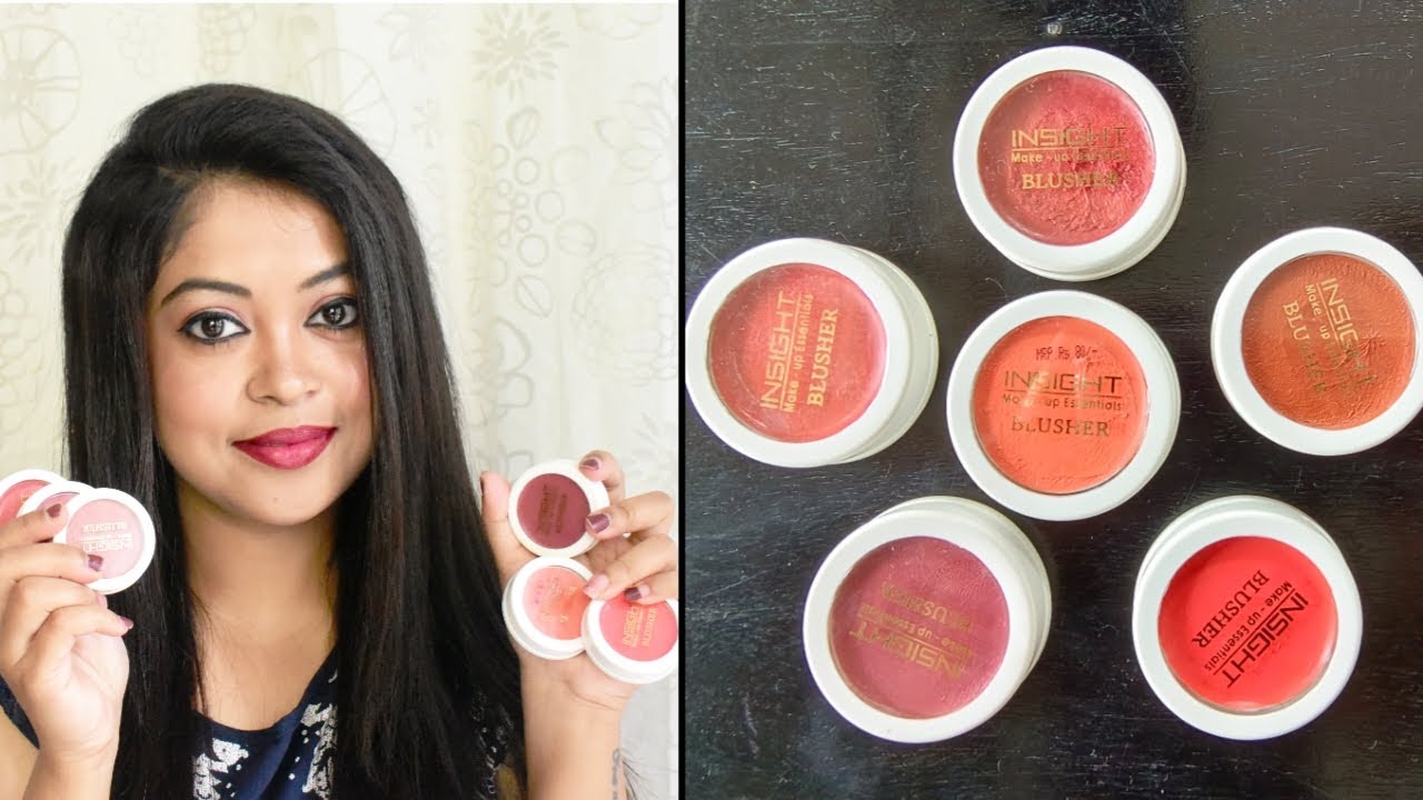 Insight Cosmetics Cream Blusher Review & Swatches| All Shades| Insight ...