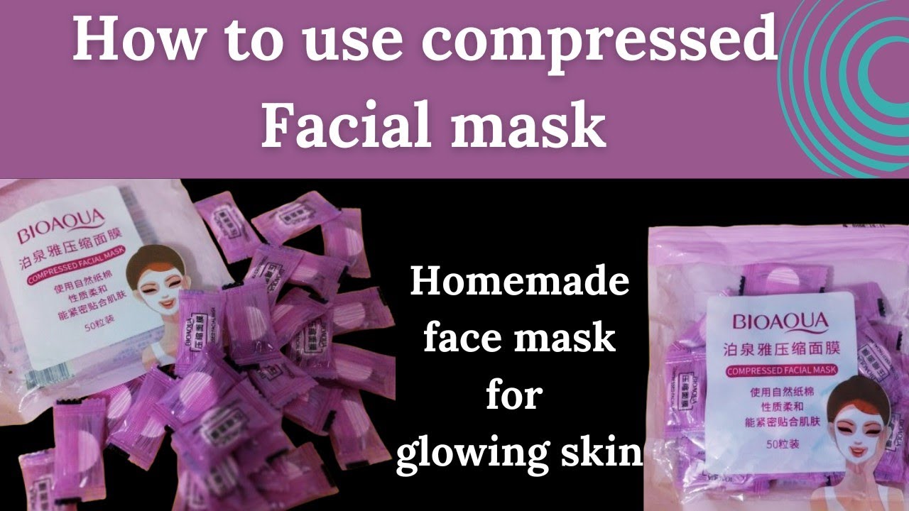 DIY Compressed Face Mask |BioAqua Compressed Facial Mask |Compressed ...