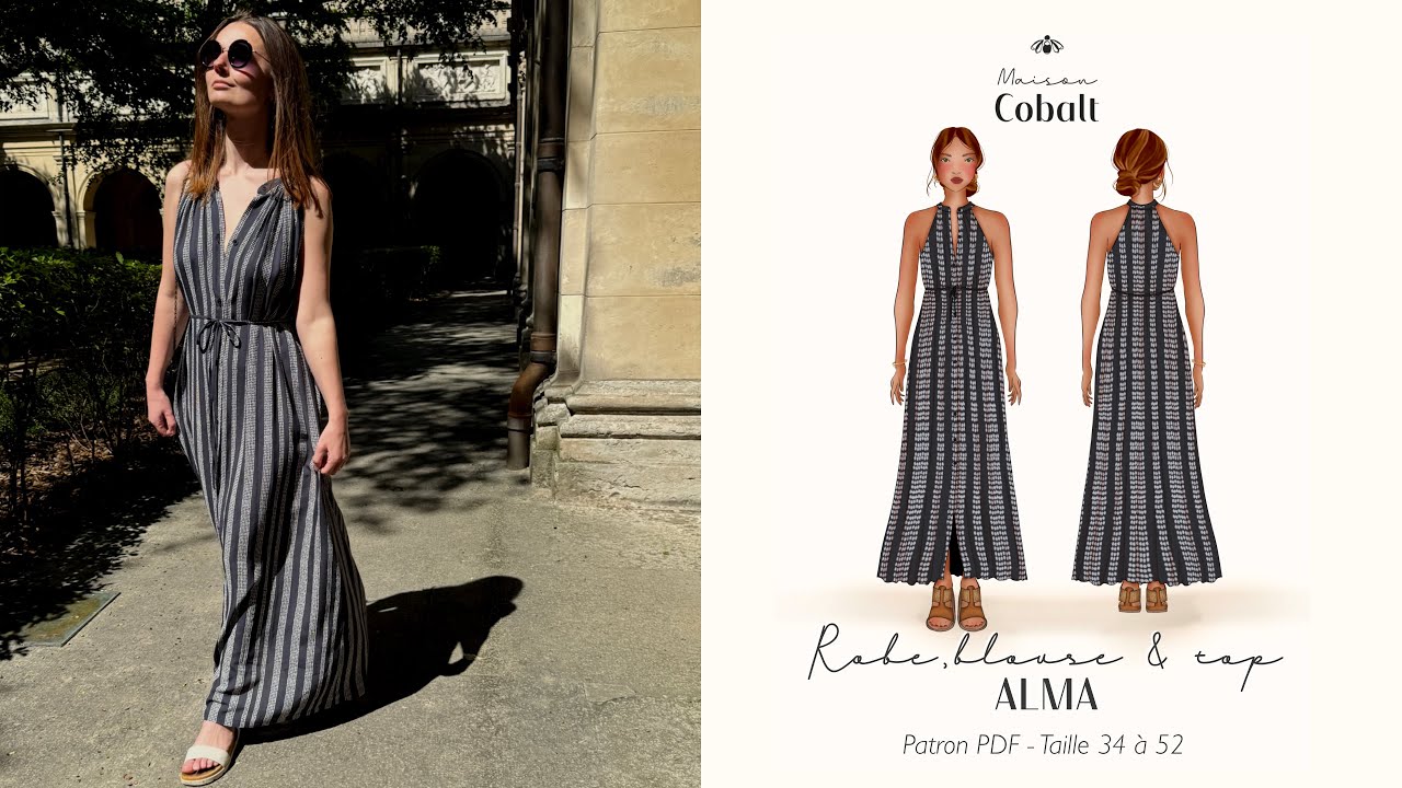 ALMA || Robe, blouse & top || TUTORIEL COMPLET - YouTube