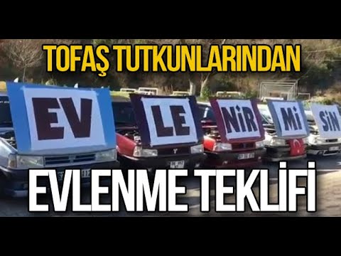 Tofaş tutkunlarından evlenme teklifi