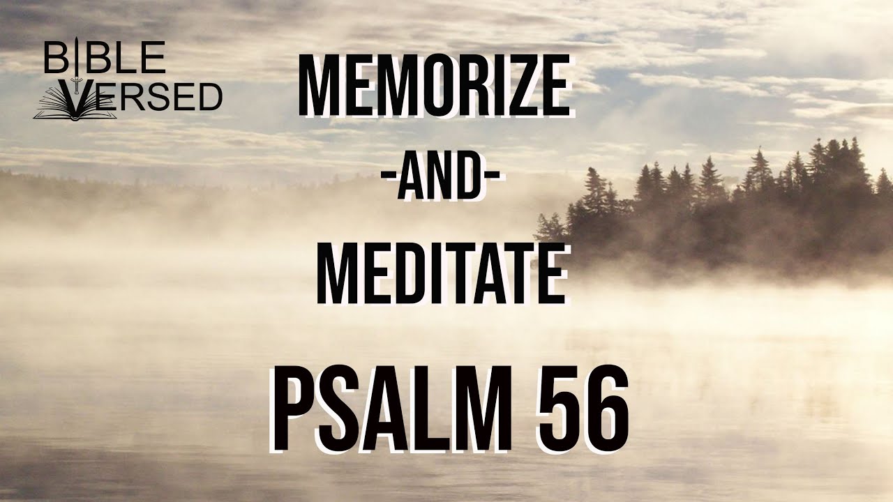 Psalm 56, Prayer for Relief from Tormentors. Memorize and Meditate ...