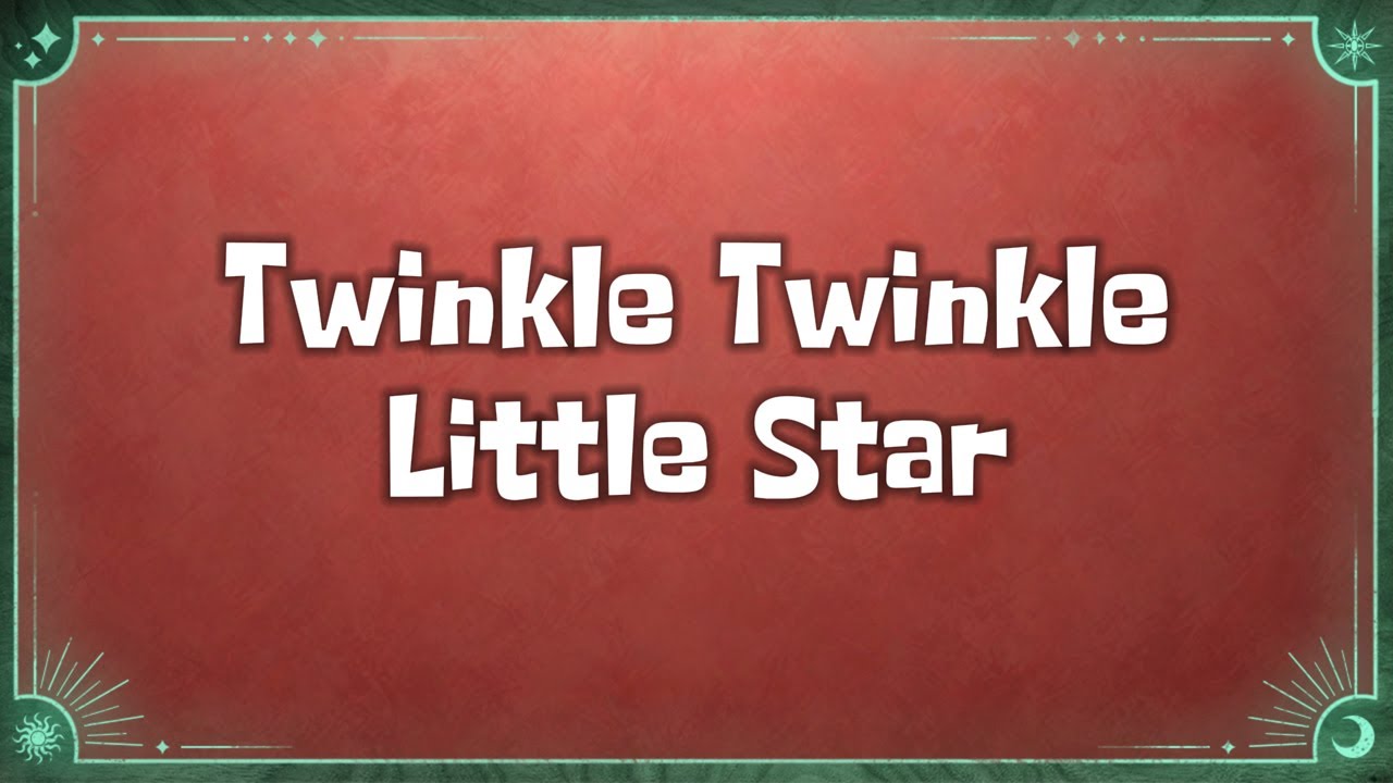 Twinkle Twinkle Little Star Song | Lyrics On Screen | Baby Lullaby ...