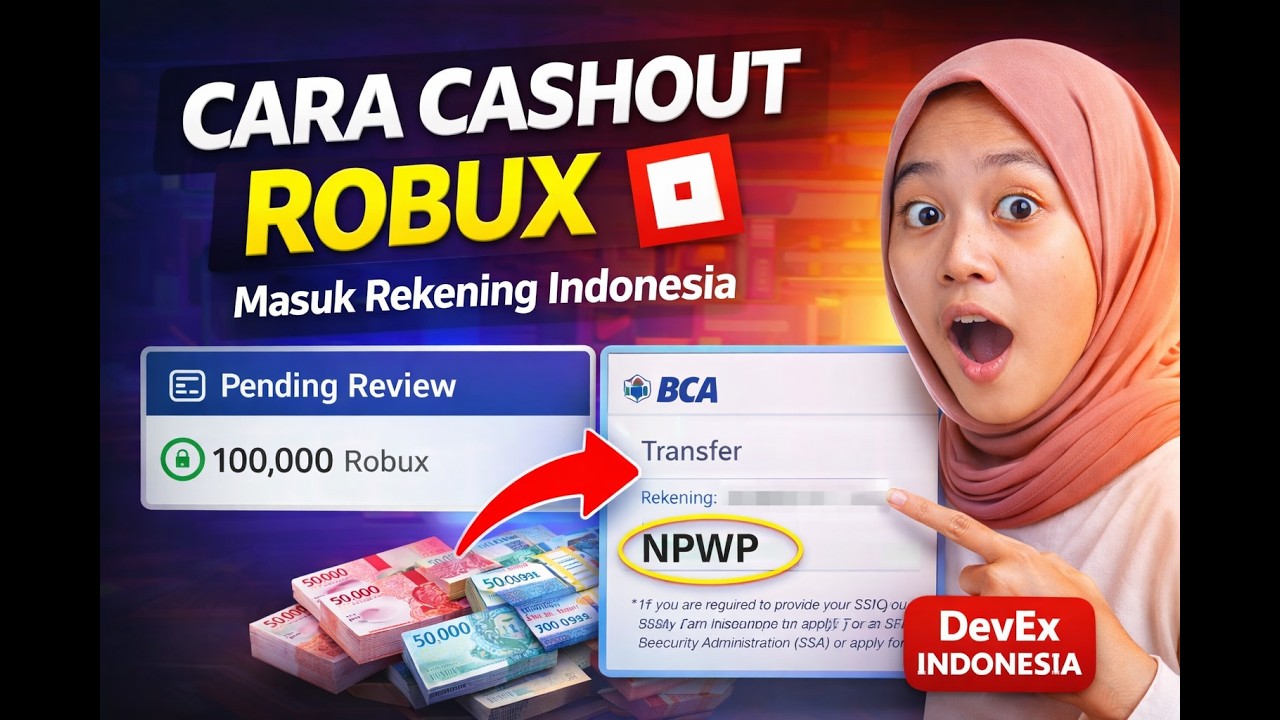 Cara Cairkan Robux Jadi Uang Rupiah! Tutorial DevEx Roblox Indonesia ...