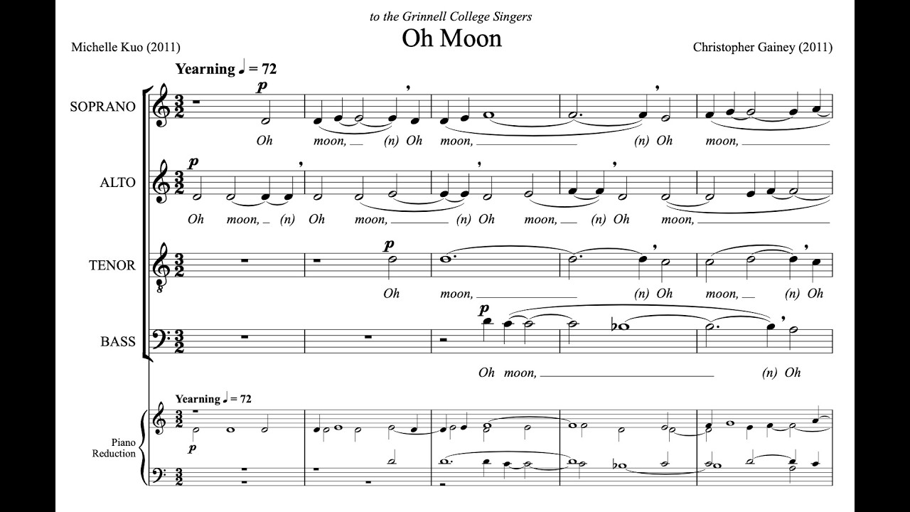 Michelle Kuo and Chris Gainey - Oh Moon - YouTube