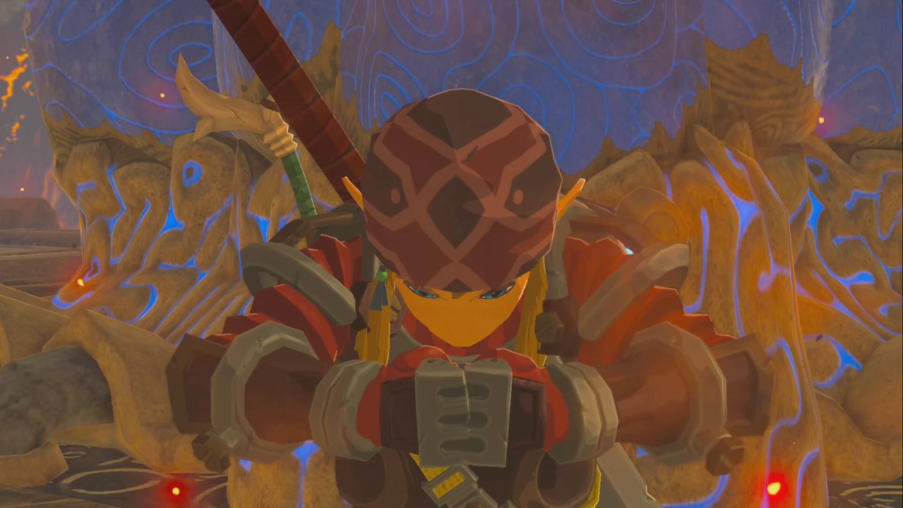 Legend of Zelda Breath of the Wild(NS) - Goron Dungeon Boss Fight(1080p ...