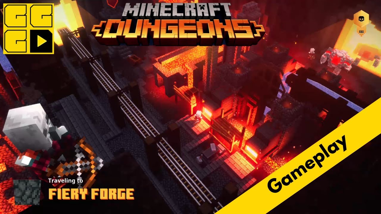Minecraft Dungeons Fiery Forge Gameplay - YouTube