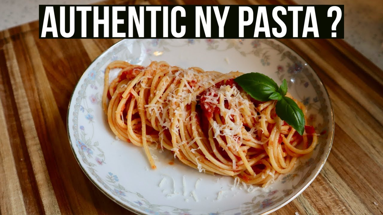 Authentic Italian NY Style Pasta? - YouTube