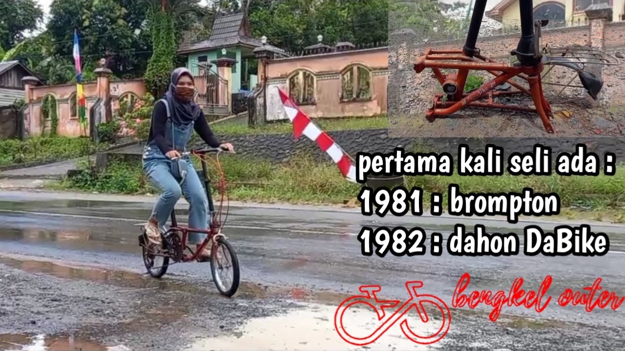 sepeda lipat dahon || dahon da bike original, folding dahon bike - YouTube