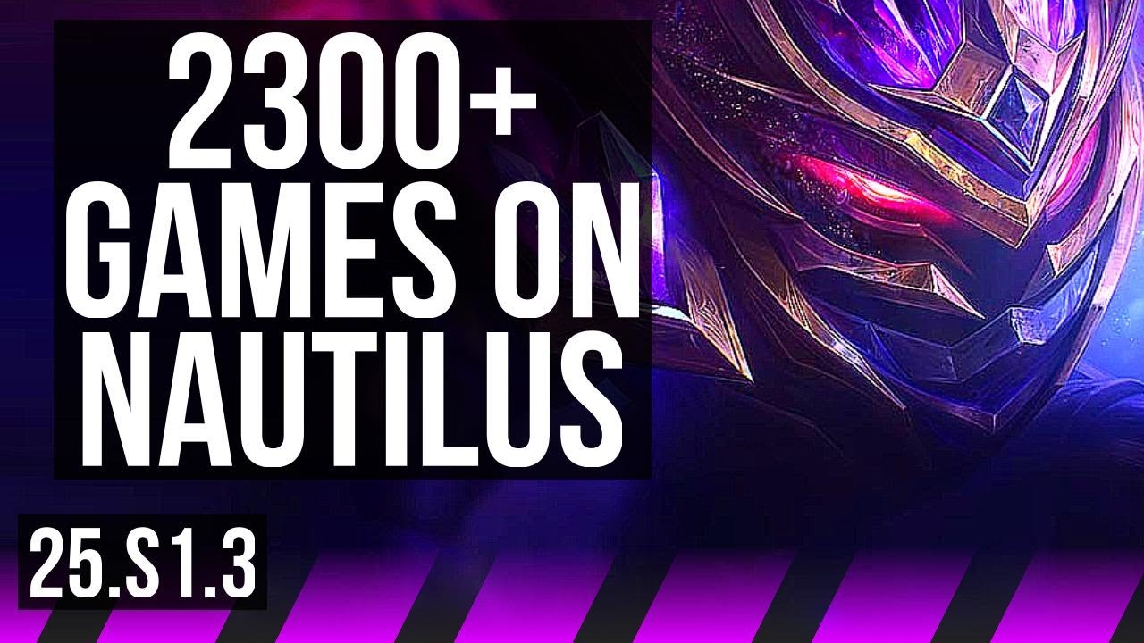 NAUTILUS & Miss Fortune vs PYKE & Ezreal (SUP) | 2300+ games, 1/1/6 | KR Challenger | 25.S1.3 ...