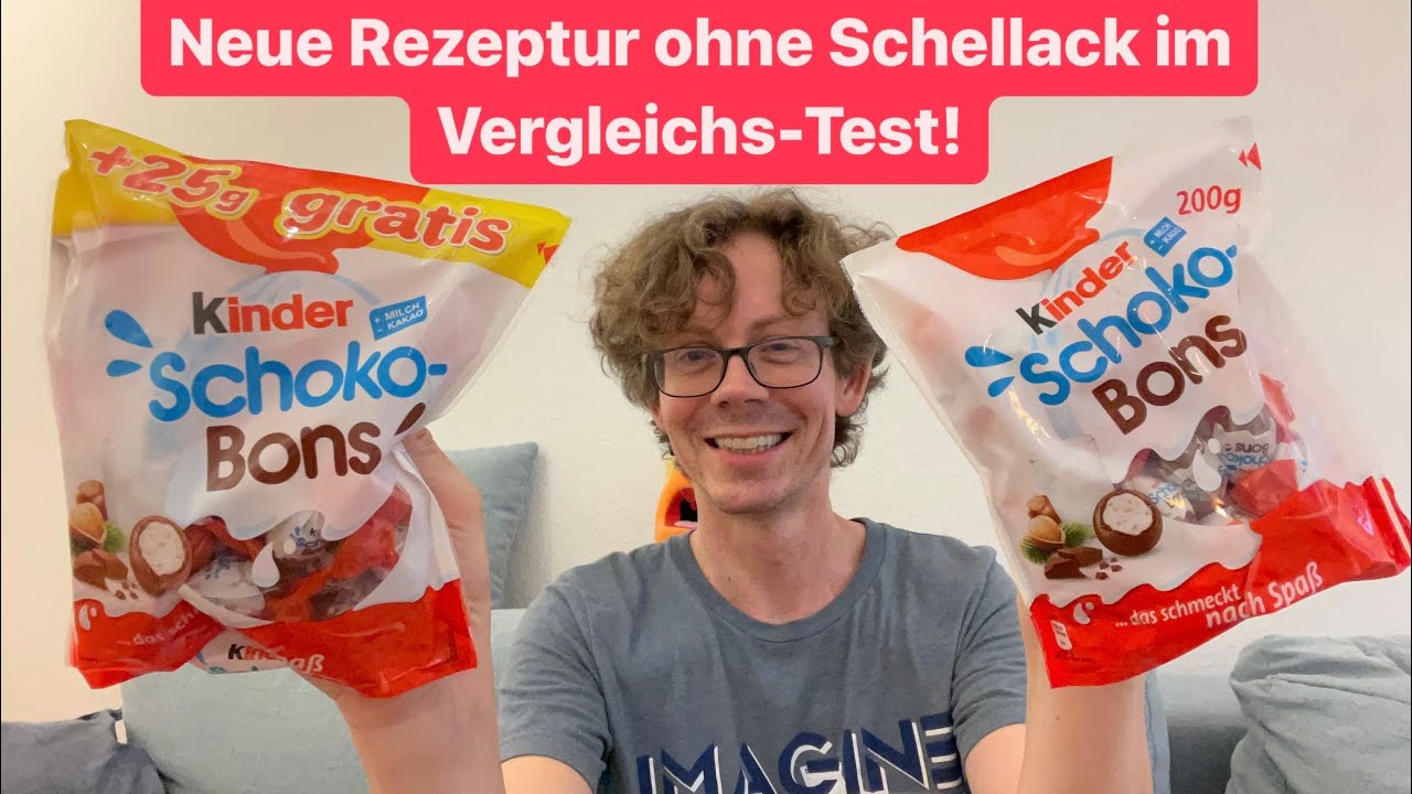 Schoko Bons ohne Schellack im Test-Vergleich mit Schokobons von früher ...