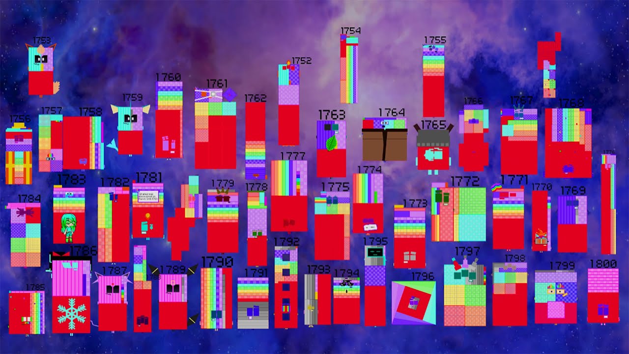 Numberblocks Band Retro 1751 to 1800 But New Version - YouTube