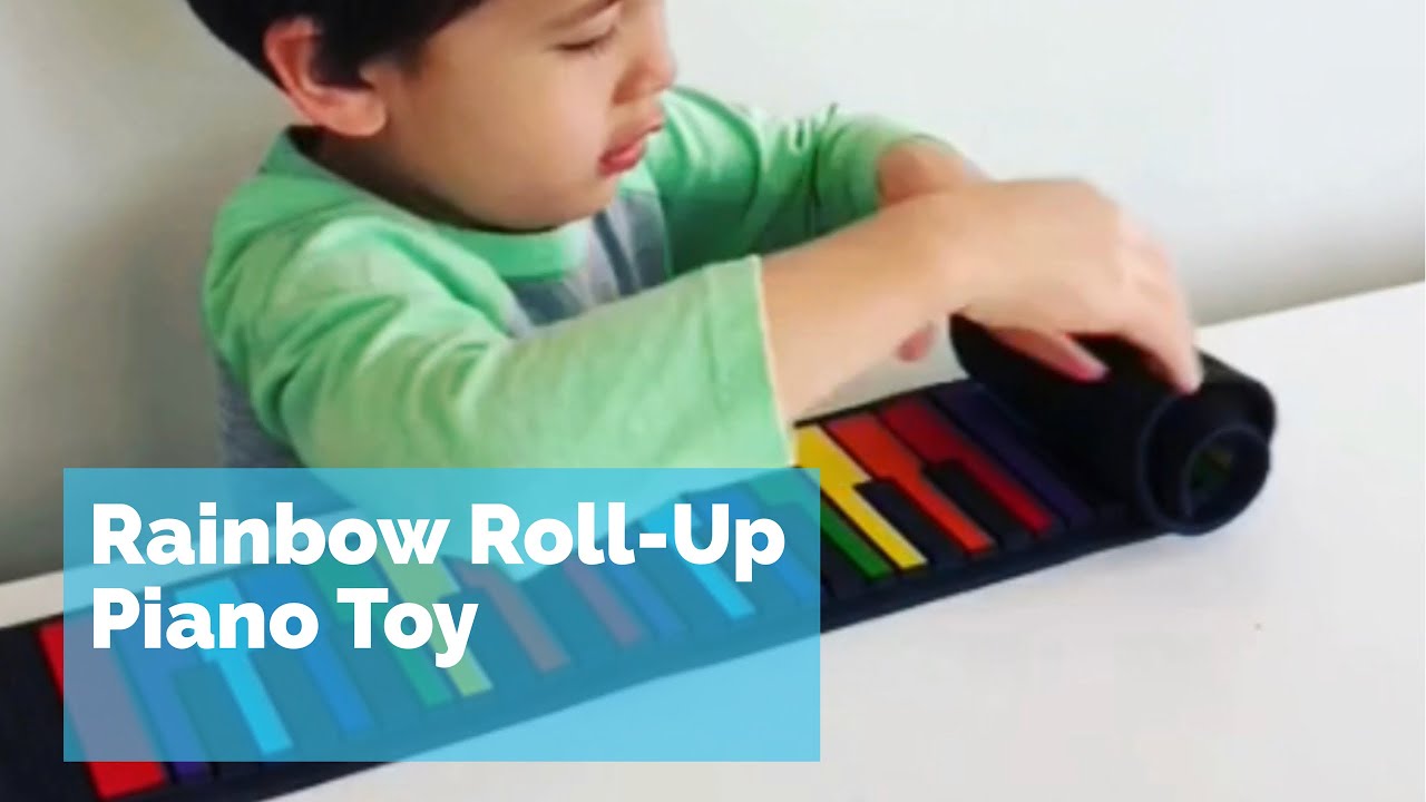 Rainbow Roll-Up Piano - Toy review - Unique Toy Ideas - YouTube