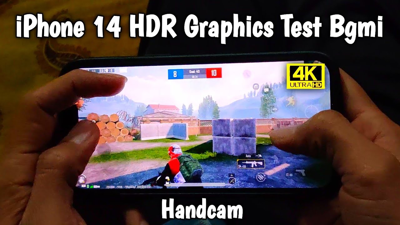 iPhone 14 HDR Graphics Test Bgmi Handcam 🥵 - YouTube