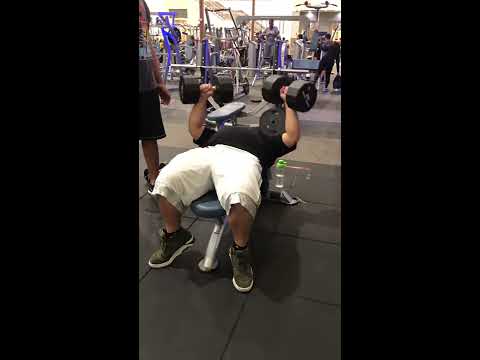 Bench Press with 85 pounds of weight - YouTube