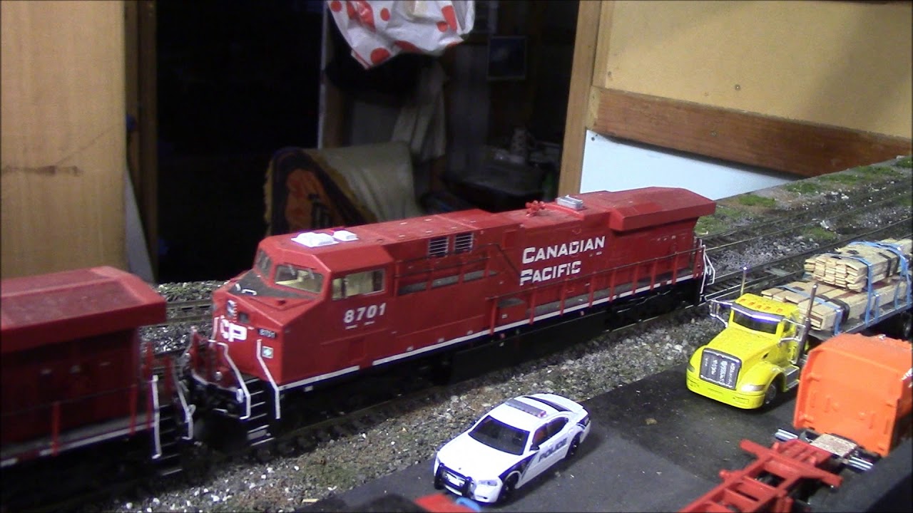Canadian Pacific down under ho scale layout - YouTube