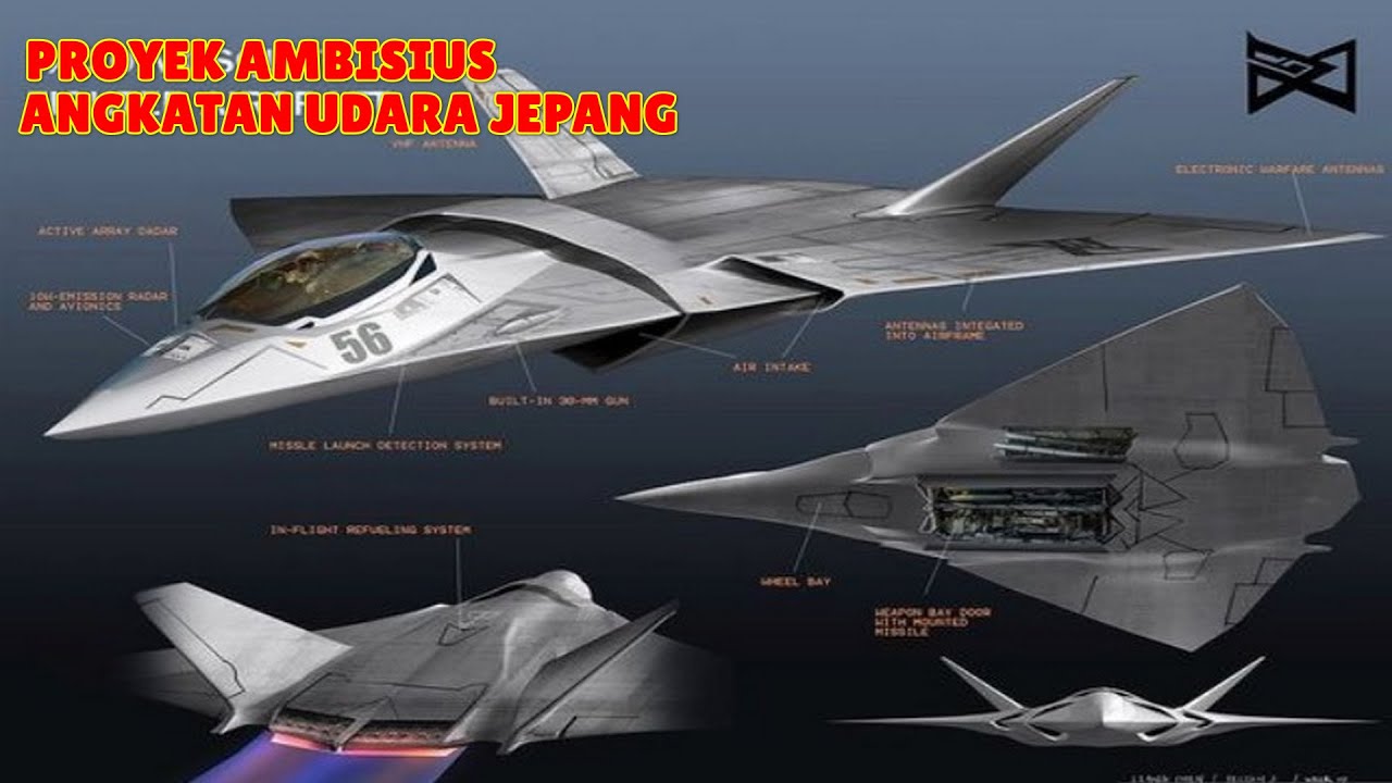 F-X AIRCRAFT FIGHTER PESAWAT TEMPUR GENERASI KEENAM BUATAN JEPANG ...