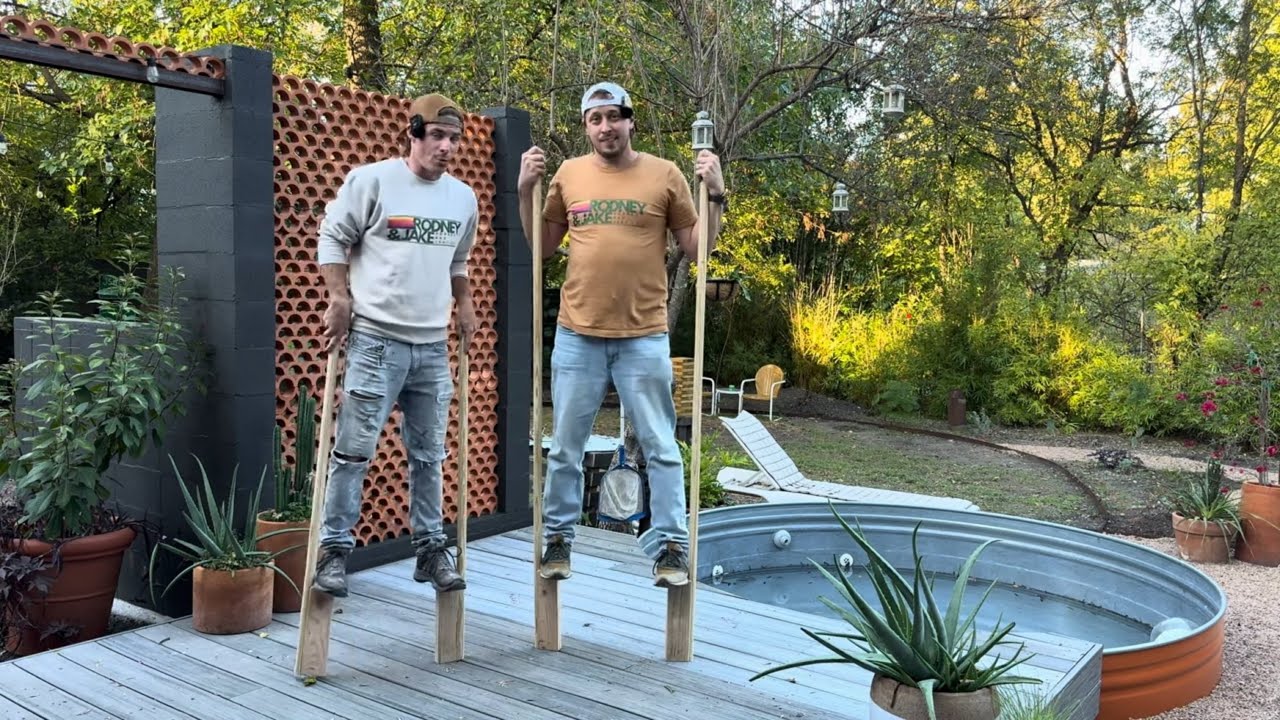 We Built DIY Stilts For Our Nephews! Handcrafted Christmas Gifts! - YouTube