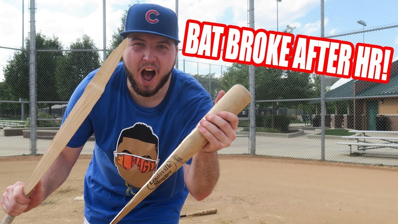 Wood Bat Broke After a Home Run! BESR vs BBCOR vs Wood Bat! - YouTube