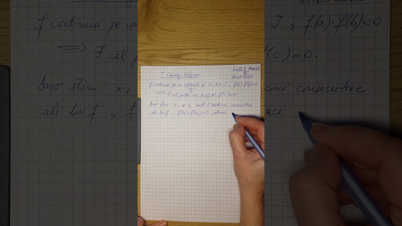 Matematica clasa aXIa - Semnul unei functii continue pe un interval (1 ...