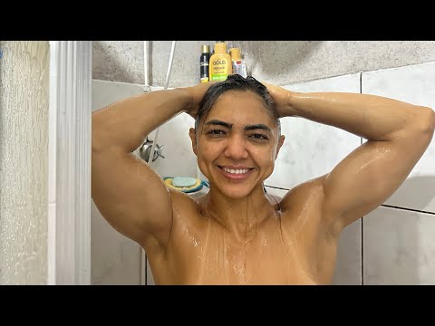 Dia de lavar o cabelo  | teve treino