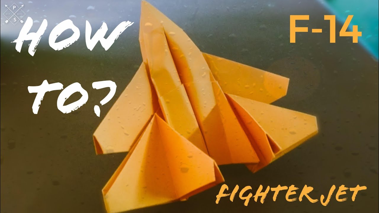 BEST ORIGAMI PAPER JET - How to make a paper airplane model | F-14 ...