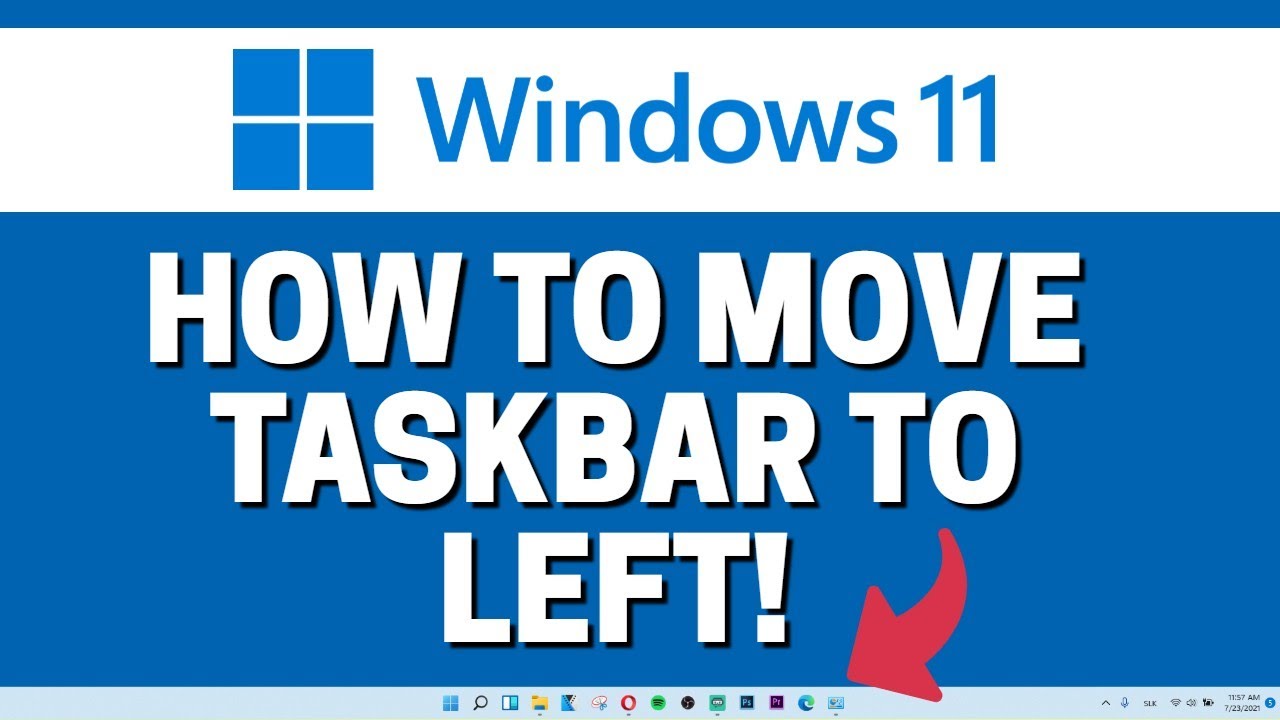 How To Move Windows 11 Taskbar Icons Center To Left Like In Windows 10 ...