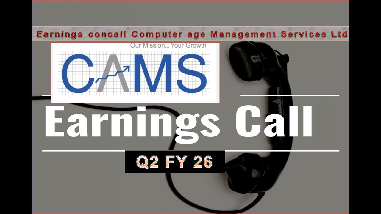 Computer Age Management Services Ltd concall for Q2FY26 l cams l ...