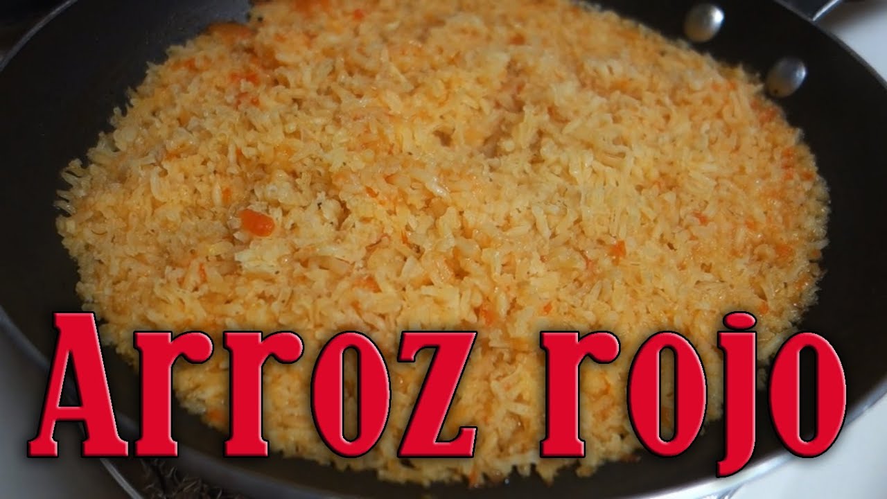 Como cocinar arroz rojo sencillo - YouTube