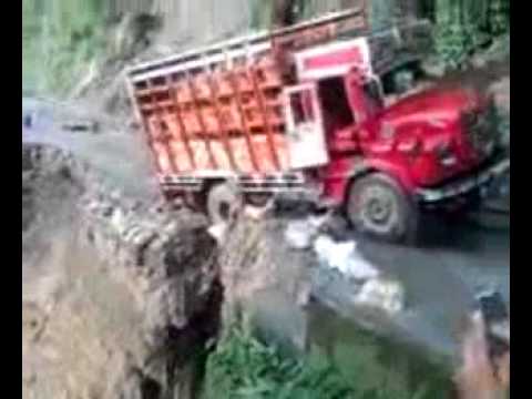 Fatal accident - Truck Falls from cliff - YouTube