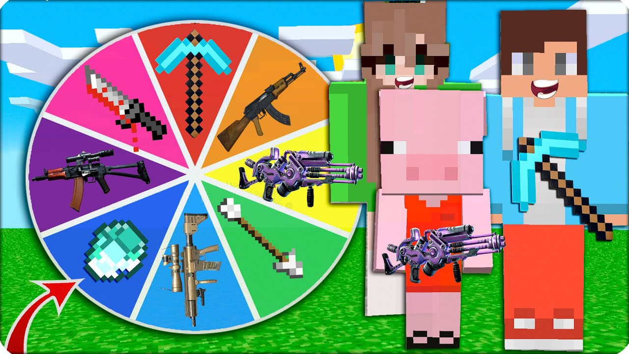The Wheel of Fortune Weapons in Minecraft! - YouTube