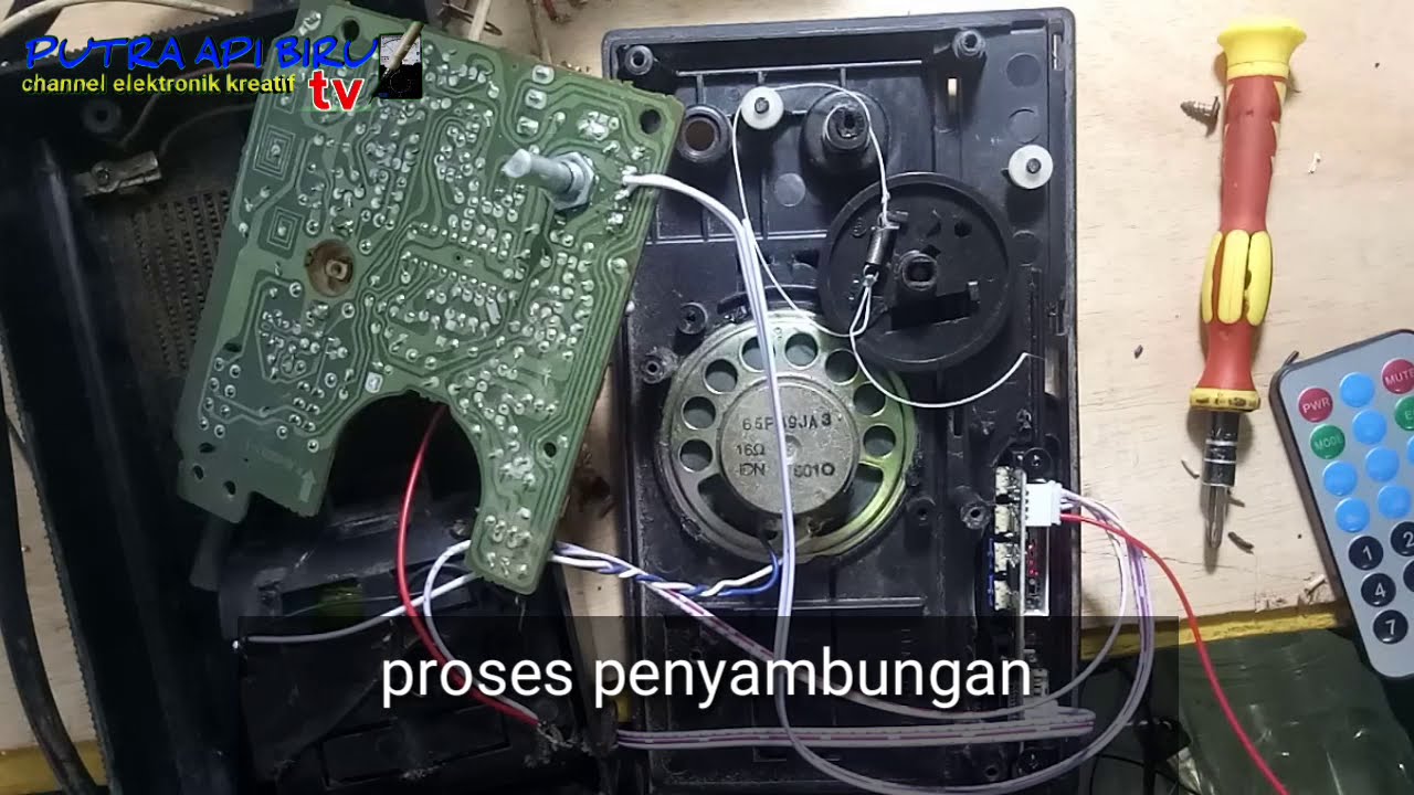 CARA MEMASANG MODUL MP3 MUSIC BLUETOOTH DI RADIO JADUL - YouTube