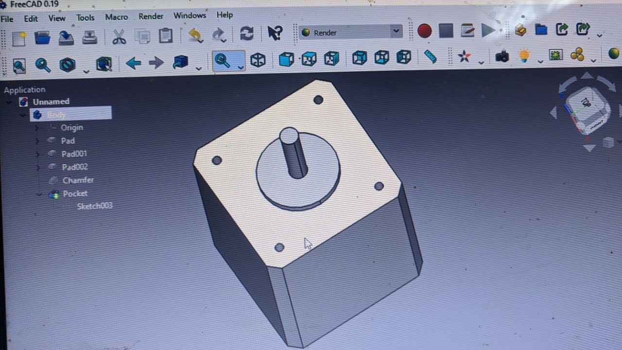 Basic Menggambar Model 3D buat yang punya printer 3D atau CNC - YouTube