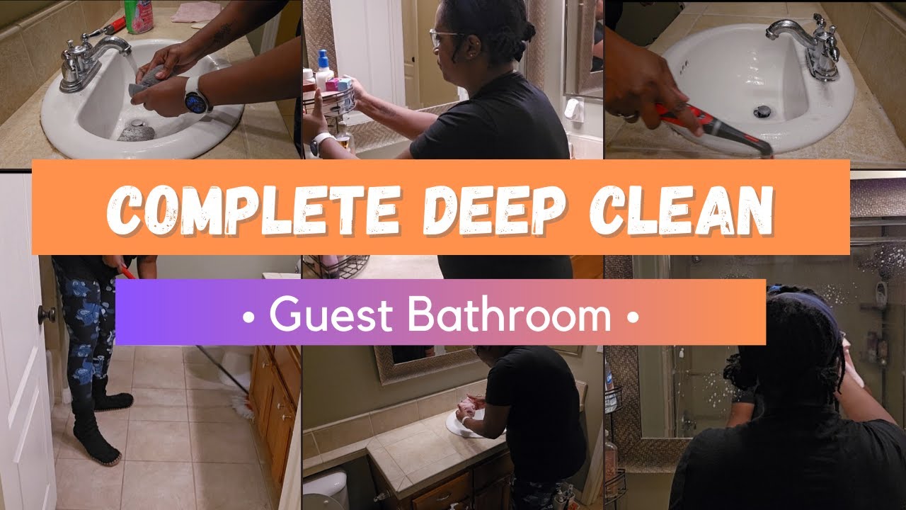 Complete Guest Bathroom Deep Clean | Cleaning Motivation | Winter Clean With Me - YouTube