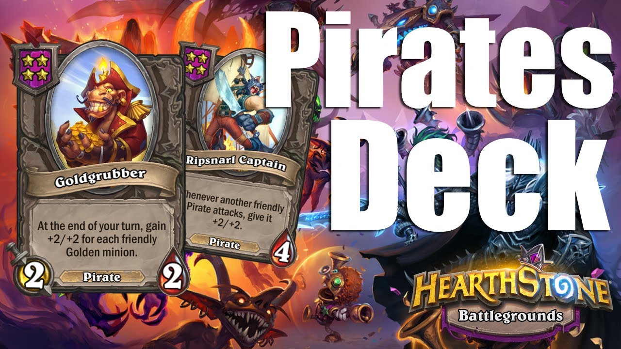 ALL PIRATES DECK!!! - Hearthstone Battlegrounds - 1st Place - YouTube