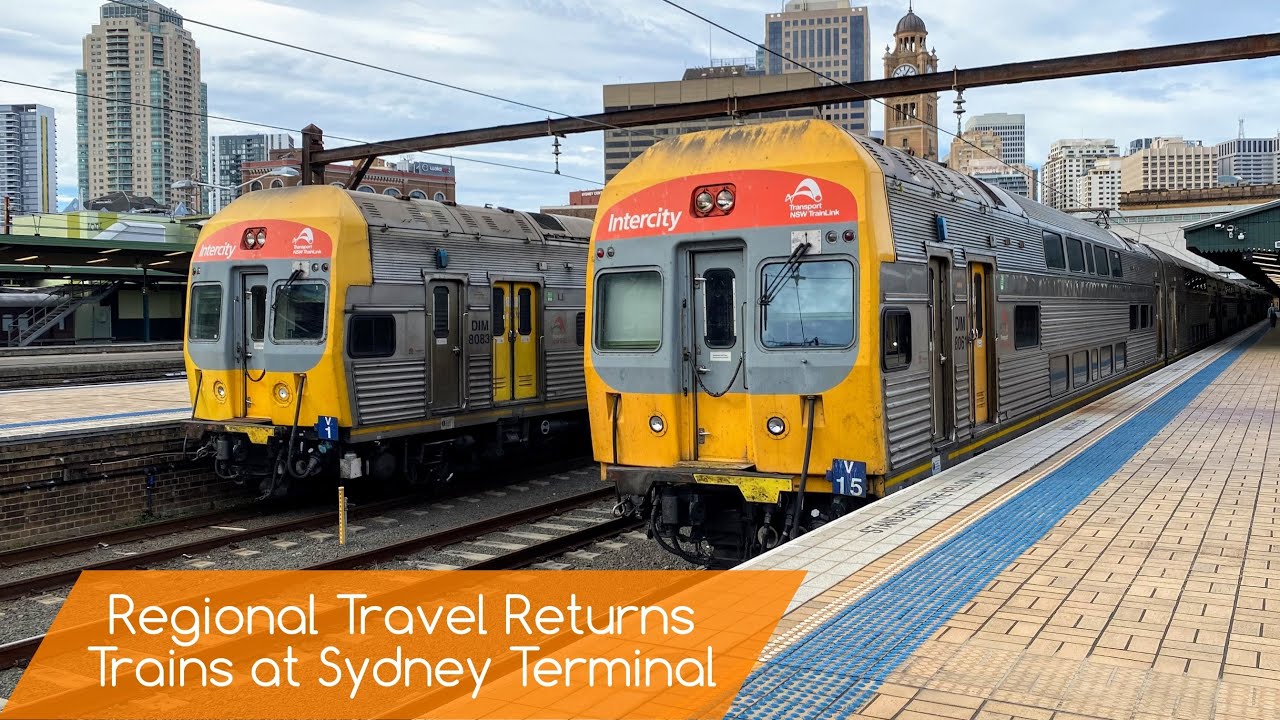 Sydney Trains Vlog 1869: Regional Travel Returns - Trains at Sydney ...